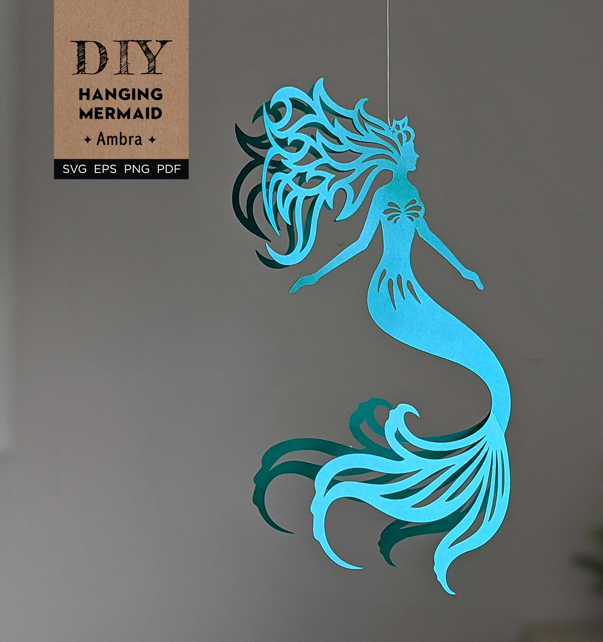 DIY Hanging Mermaid - Ambra