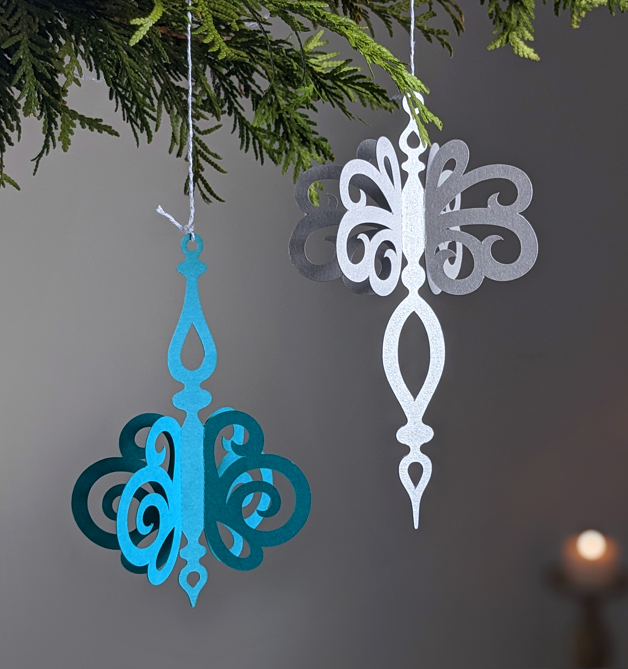 Christmas Finial Ornaments SVG