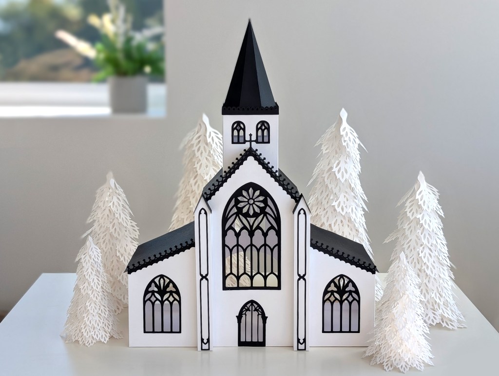 Cathedral SVG DIY Tutorial | Cricut Christmas Paper Craft » SVG Designs ...